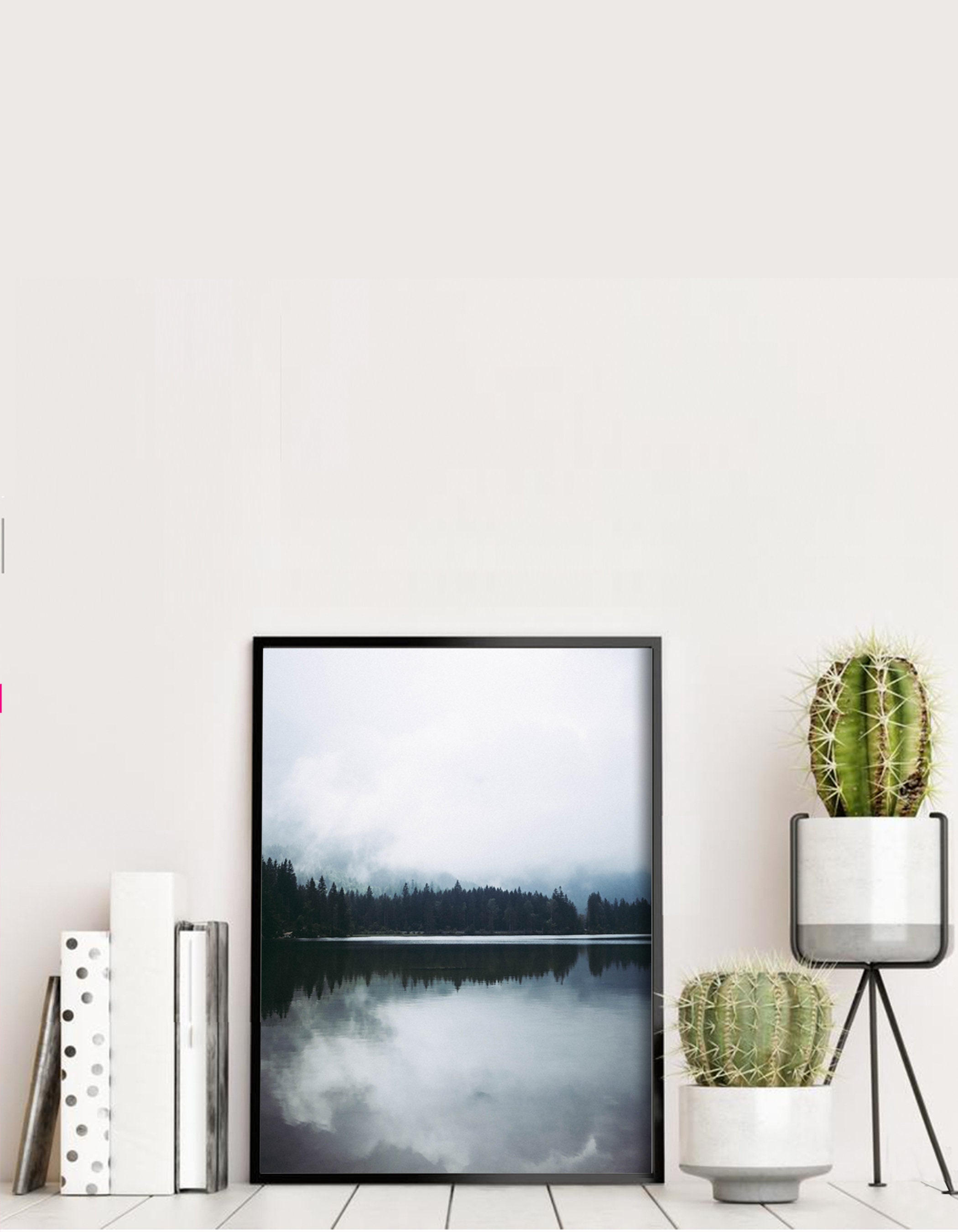 Watercolor Lake Print Landscape Water Color Painting Wall | Etsy
