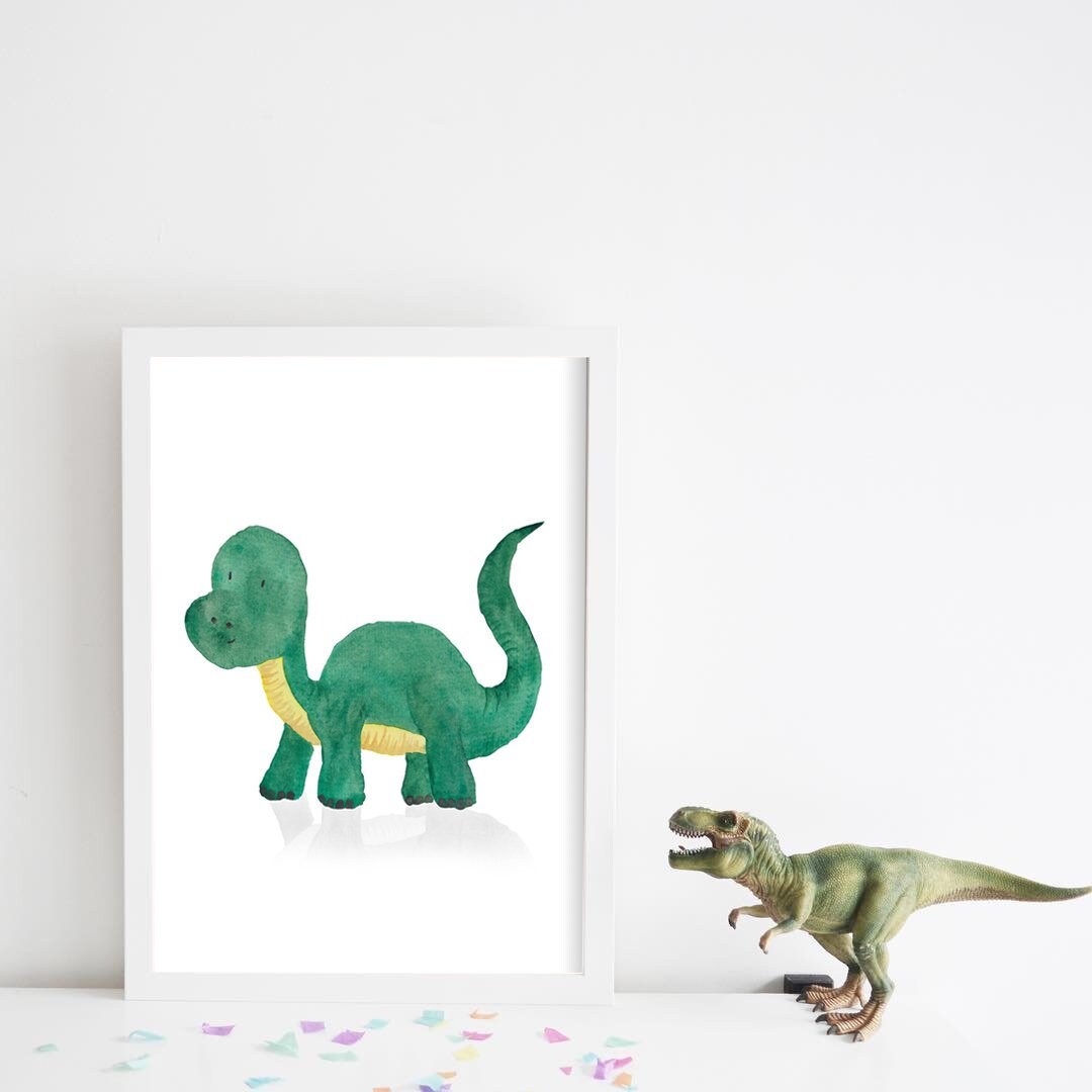 Dinosaur Boy Nursery Decor Watercolor Dinosaur Prints Dinosaur Prints ...