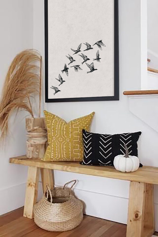 Flying Birds Print Bird Wall Art Flying Birds Digital Print - Etsy