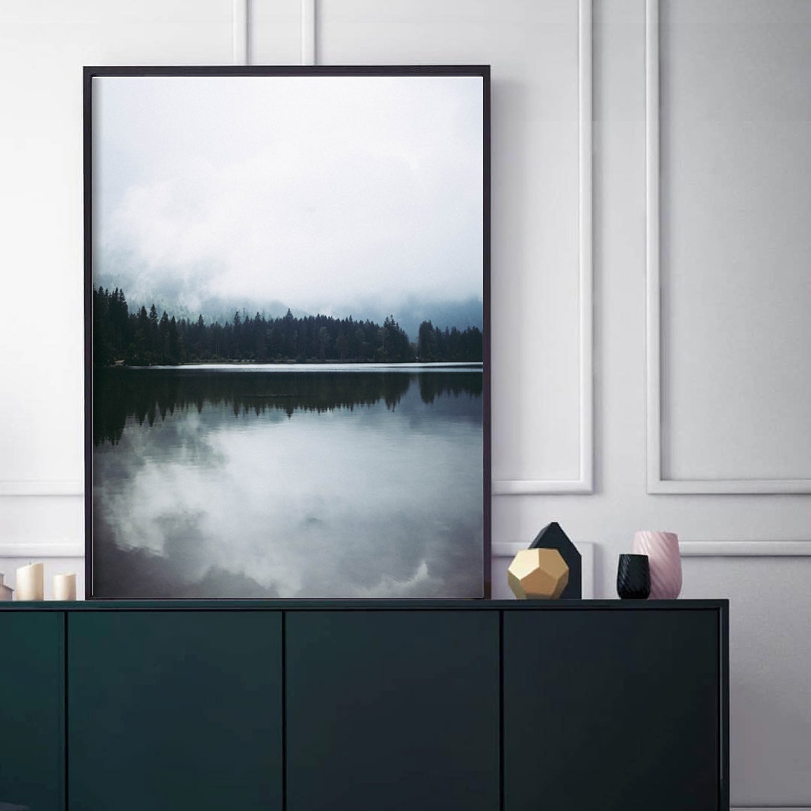 Watercolor Lake Print Landscape Water Color Painting Wall | Etsy