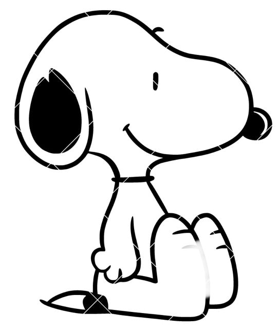 Snoopy SVG PNG Snoopy Sitting Svg Files Logo for Cricut Design - Etsy ...