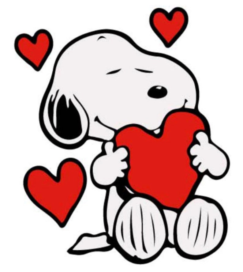 Snoopy SVG PNG Hearts Valentine's Day Couples Cute Charlie Brown Svg ...