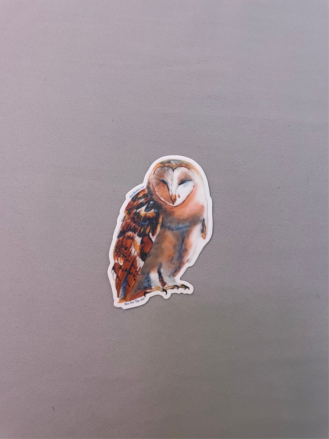 Barn Owl Sticker Waterproof Bird Art Laptop Decal Water - Etsy
