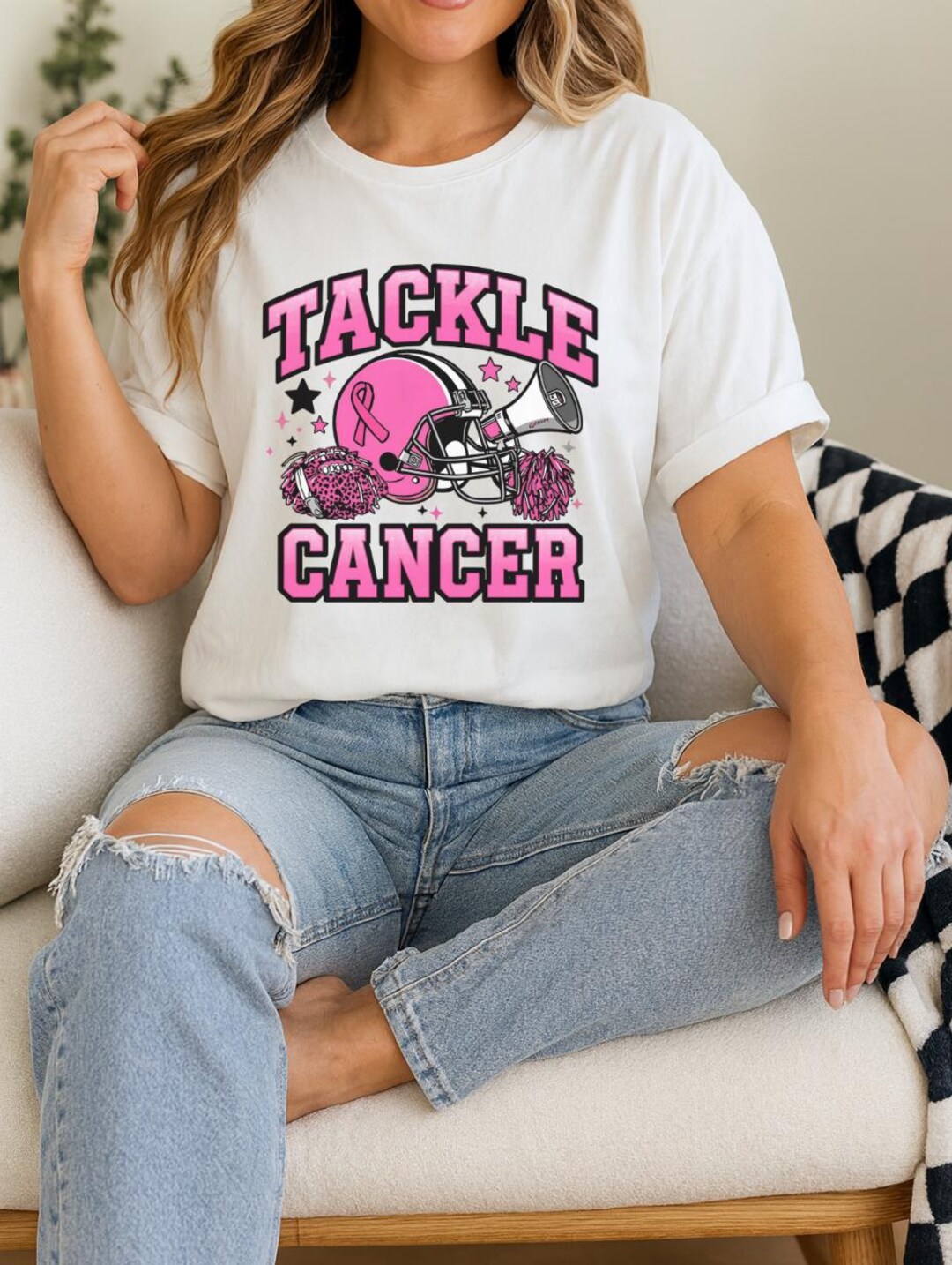 Tackle Cancer Football PNG, Breast Cancer Awareness (digital Download ...