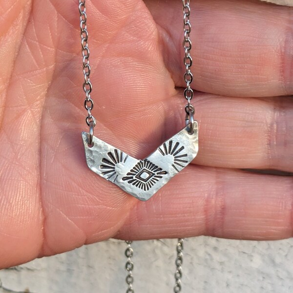 Chevron Necklace - Etsy