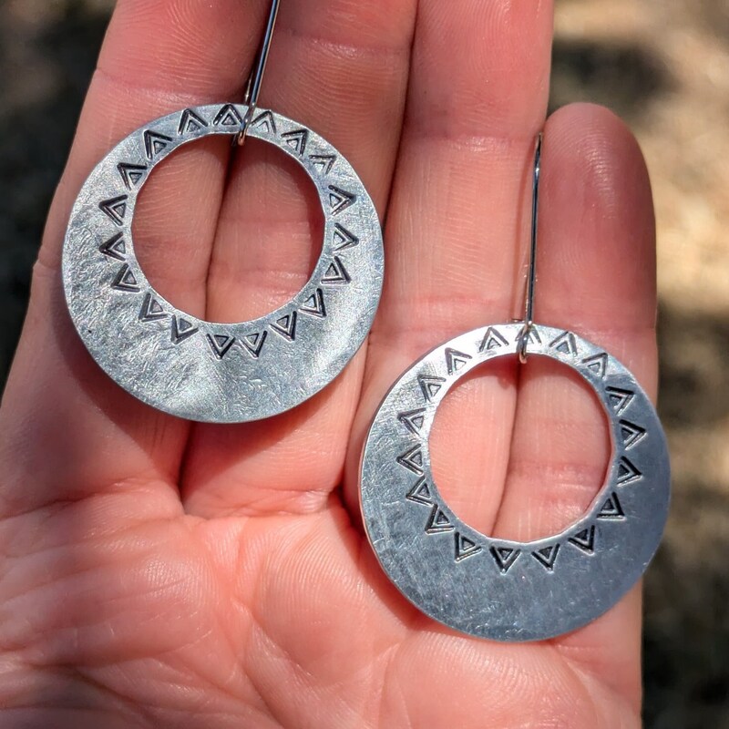 Stamped Earrings - Etsy