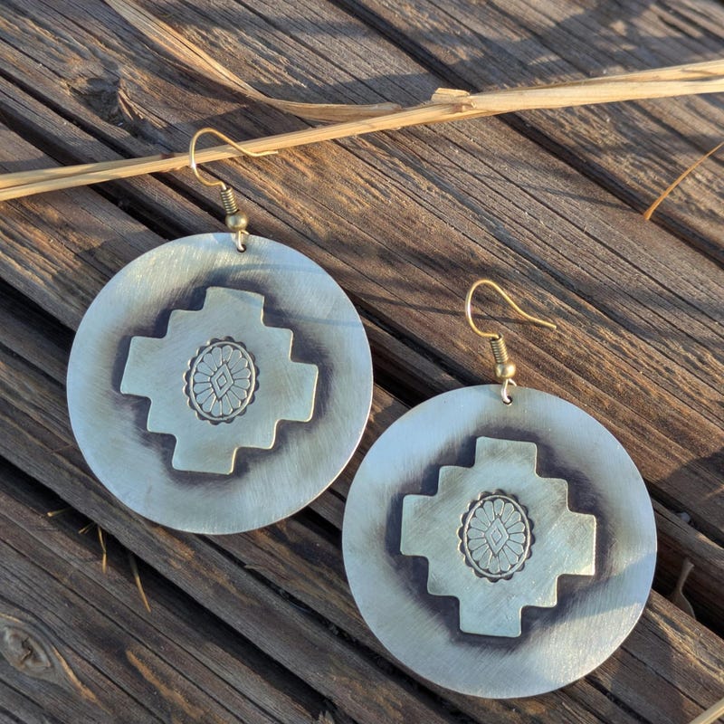 Concho Earrings - Etsy