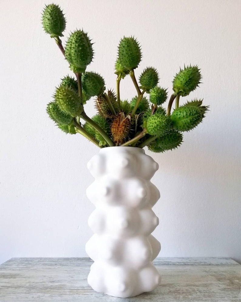 Ceramic Flower Vase Modern Ceramic Vase Wall Flower Decor - Etsy