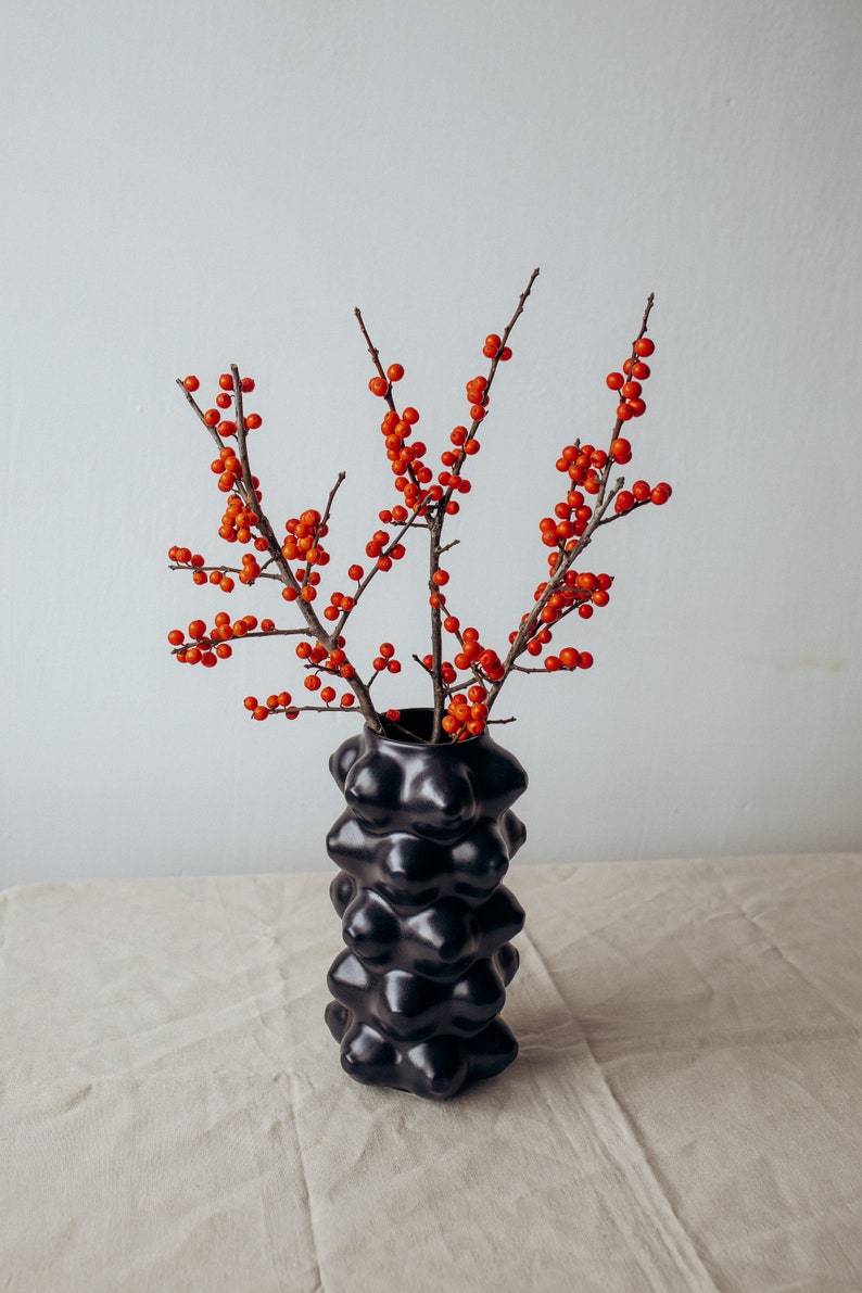 Ceramic Flower Vase, Modern Ceramic Vase, Wall Flower Decor, Flower ...
