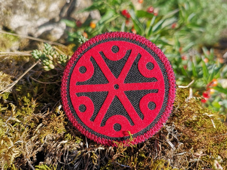 PERUN SYMBOL (linen Patch) Ø 6.6 Cm / 2.6 In - Etsy