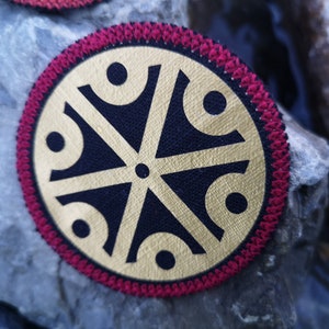 PERUN SYMBOL (linen Patch) Ø 6.6 Cm / 2.6 In - Etsy