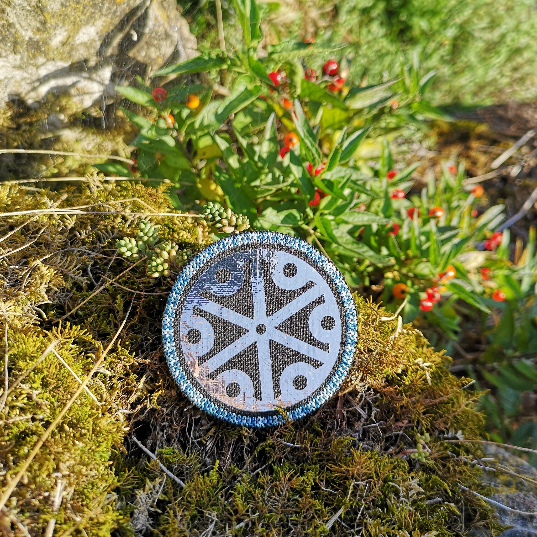 PERUN SYMBOL linen Patch Ø 6.6 Cm / 2.6 In - Etsy