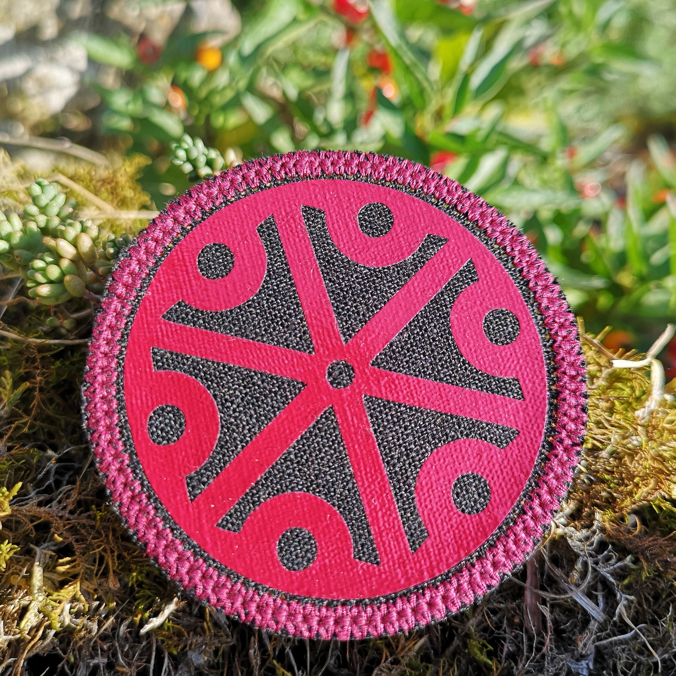 PERUN SYMBOL linen Patch Ø 6.6 Cm / 2.6 In - Etsy