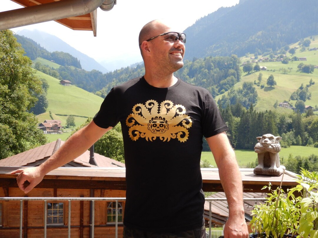 Golden Octopus, Aztec Mythology, Men's Organic Cotton T-shirt - Etsy