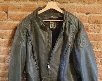 Very Rare Vintage 90s TARI Retro Style Distressed Leather Motorcycle ...