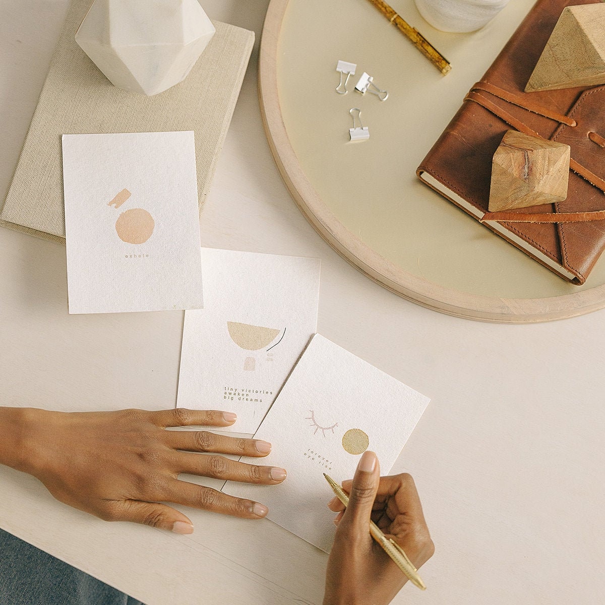 AFFIRMATION CARDS Set of 3 // Mindful Wellbeing Gift-self-love ...