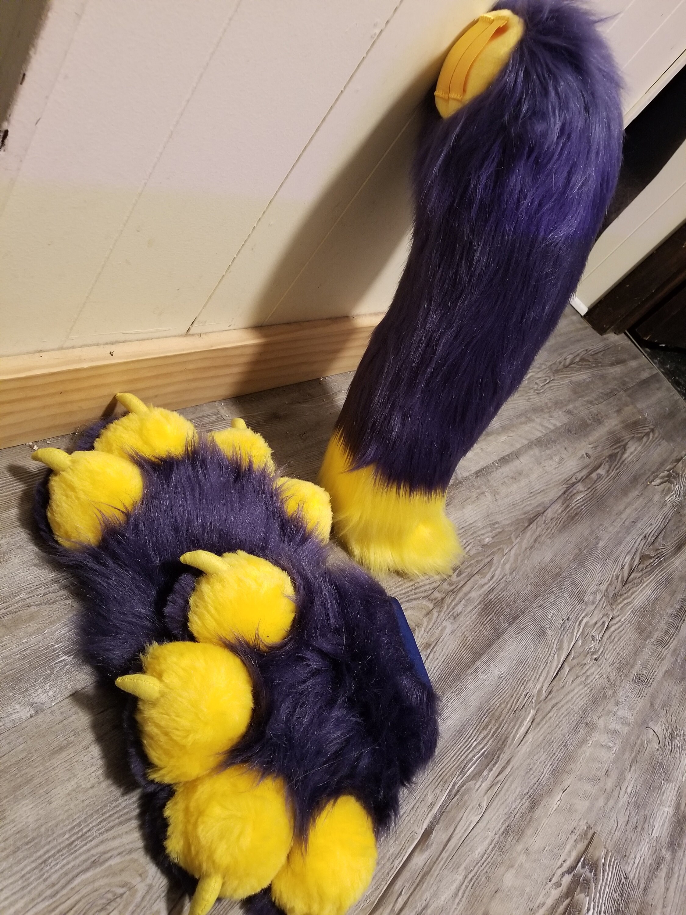 Navy and Gold Paw and Tail Set - Etsy