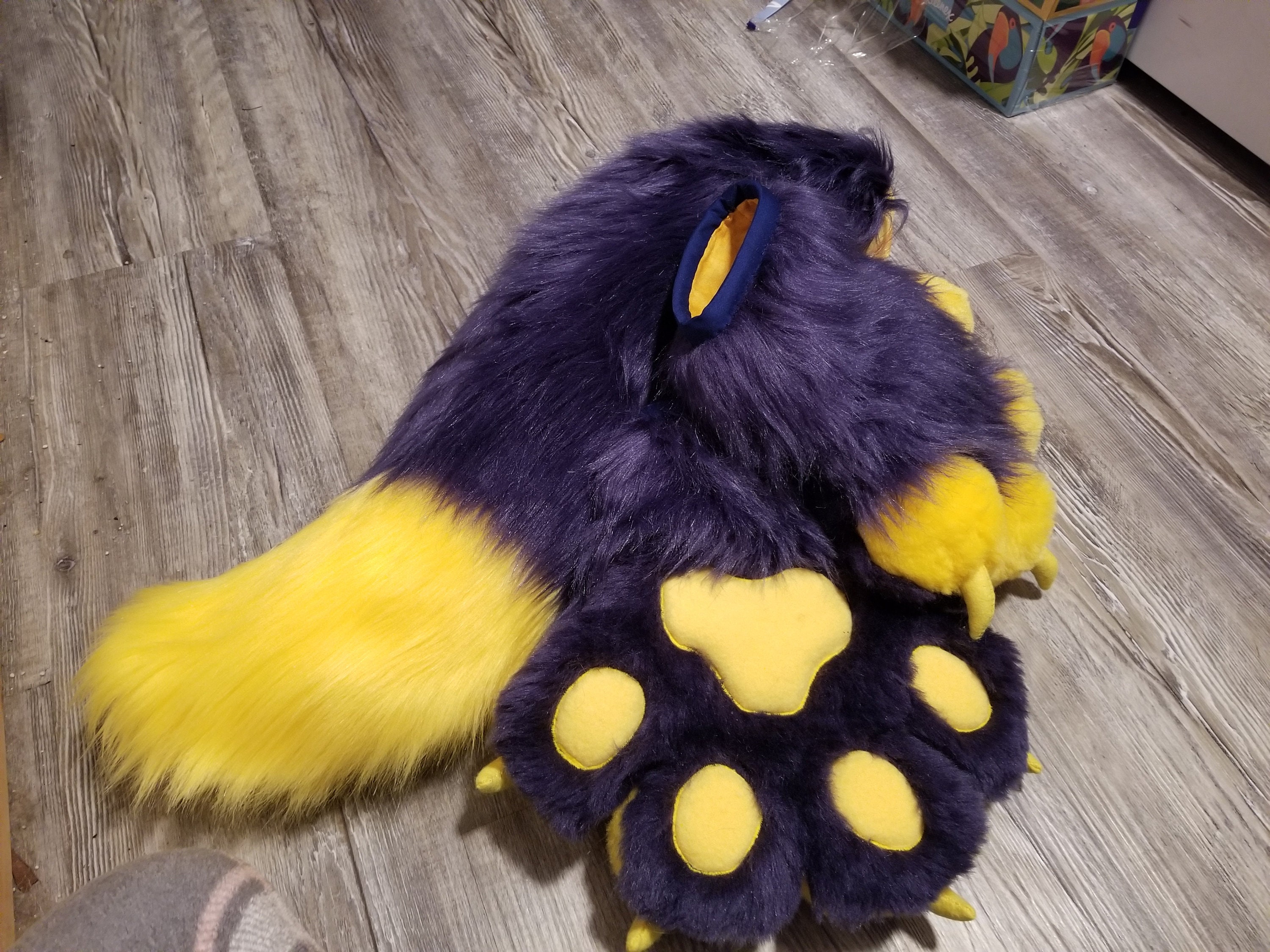 Navy and Gold Paw and Tail Set - Etsy