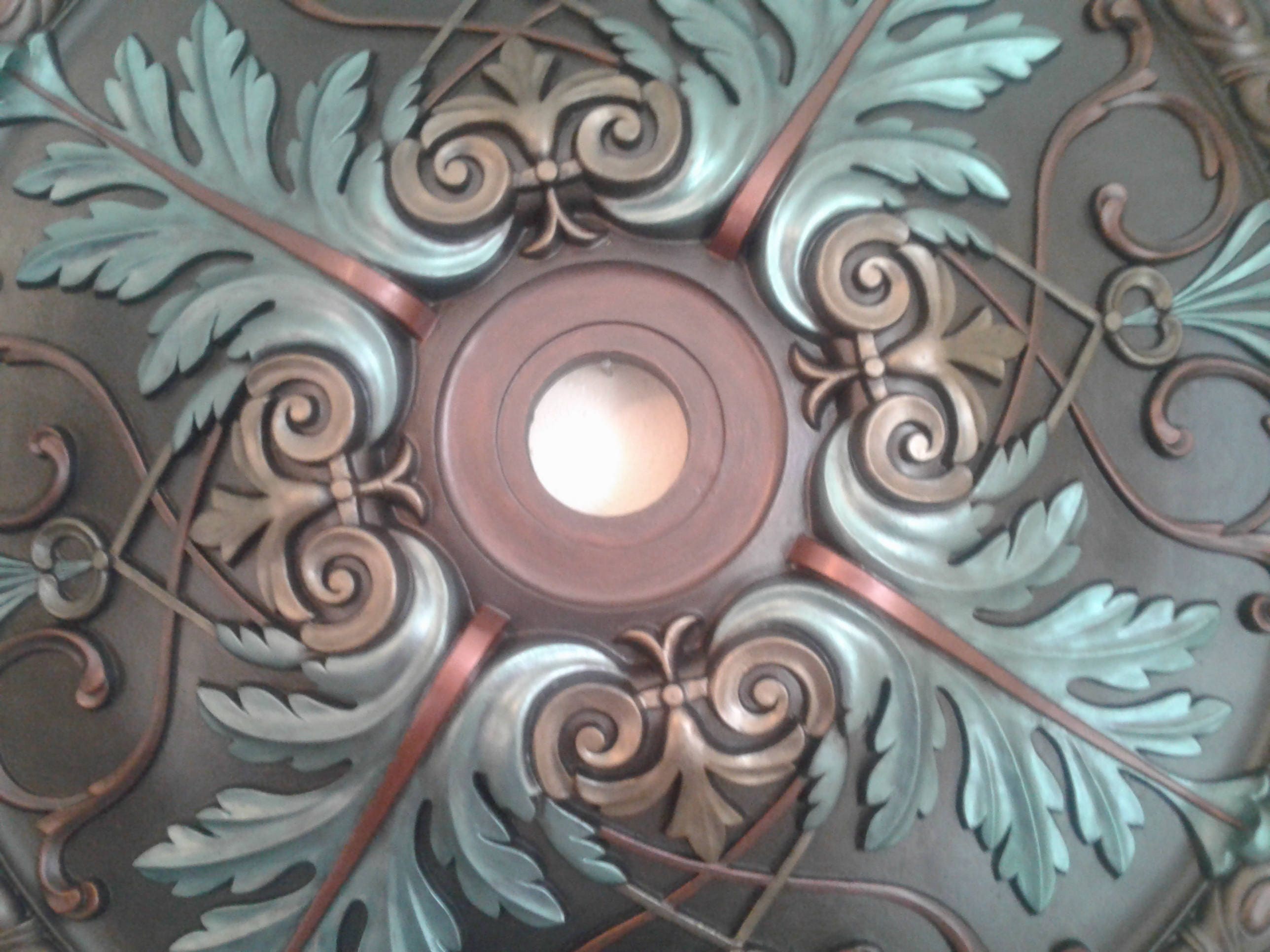 Breathtaking!!! Rustic yet Elegant Totally Hand Painted Ceiling ...