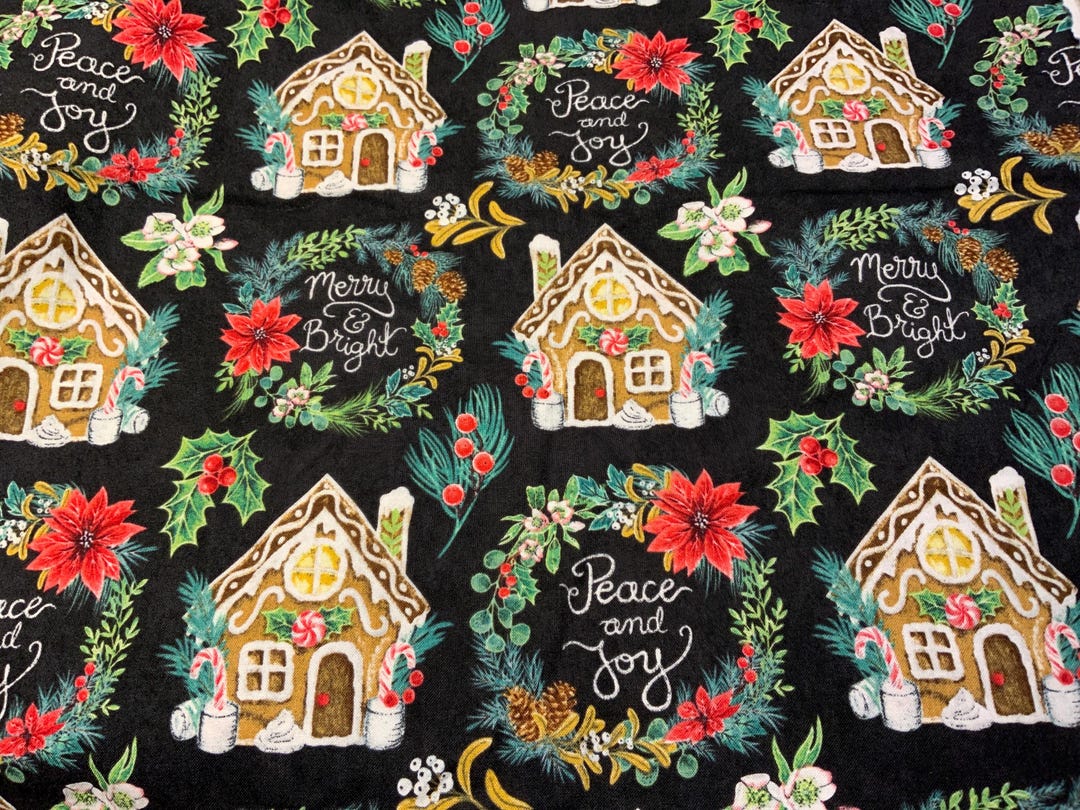 Gingerbread Wishes, Cloth Dinner Napkins, Fabric Dinner Napkins, Table ...
