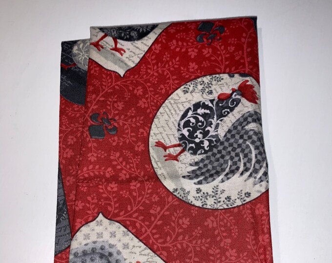 Red Black Rooster Cloth Napkins Fabric Napkins Cloth Dinner - Etsy
