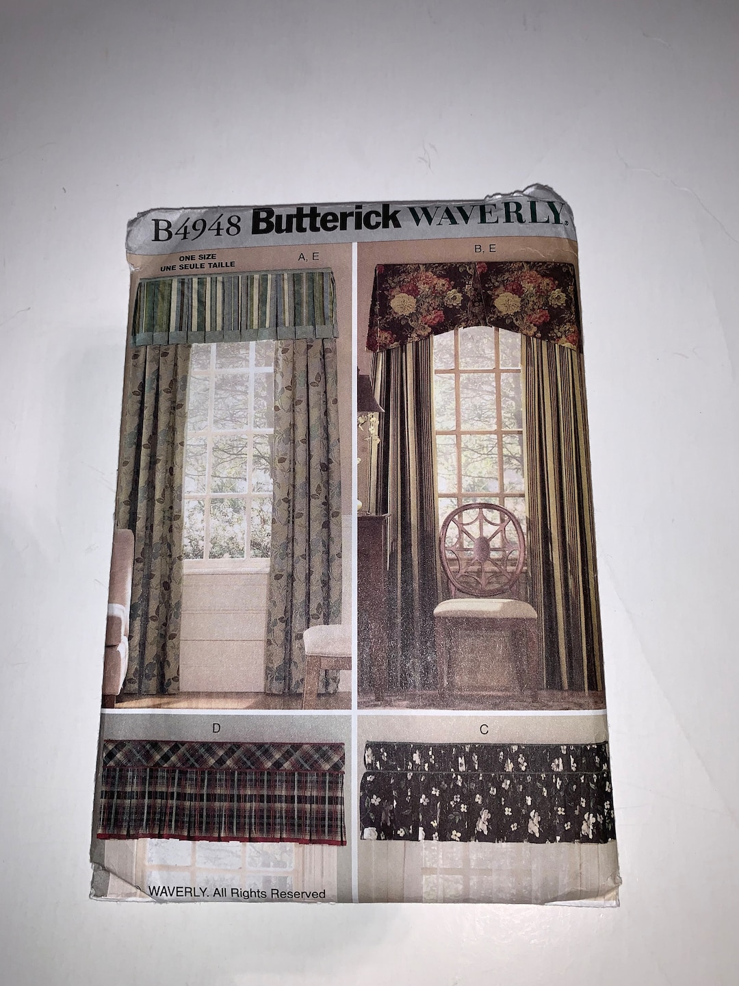 Butterick Design Pattern waverly. Butterick Pattern B4948, Drapes ...