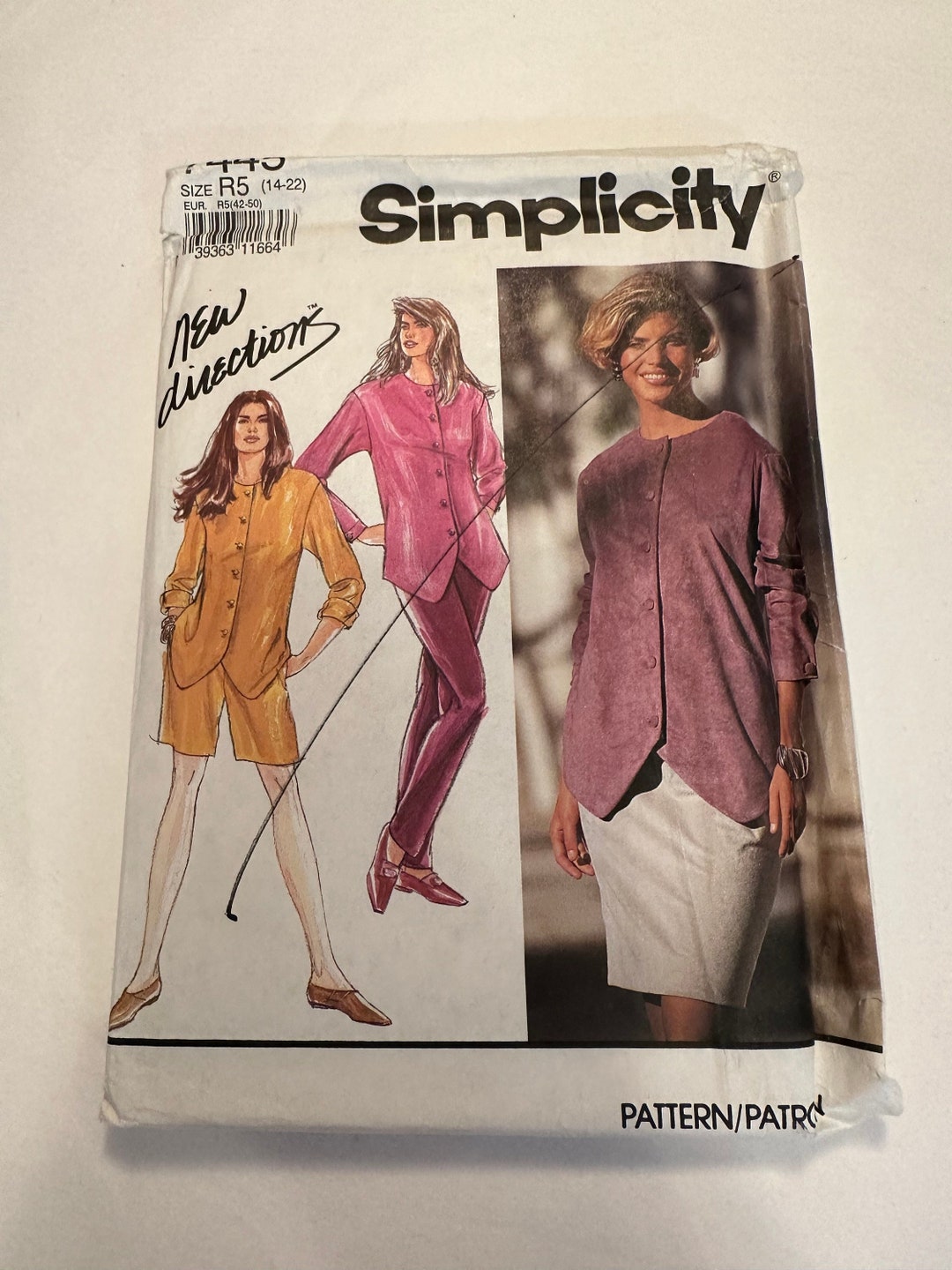Simplicity 7445, Pattern, Uncut Pattern, Sewing Pattern, Fabric Sewing ...