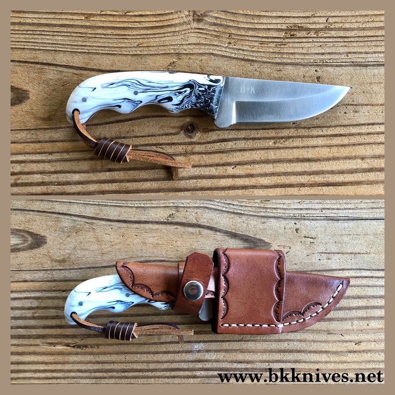 6-3/4 440c Stainless Steel 3 Finger Groove Handle | Etsy