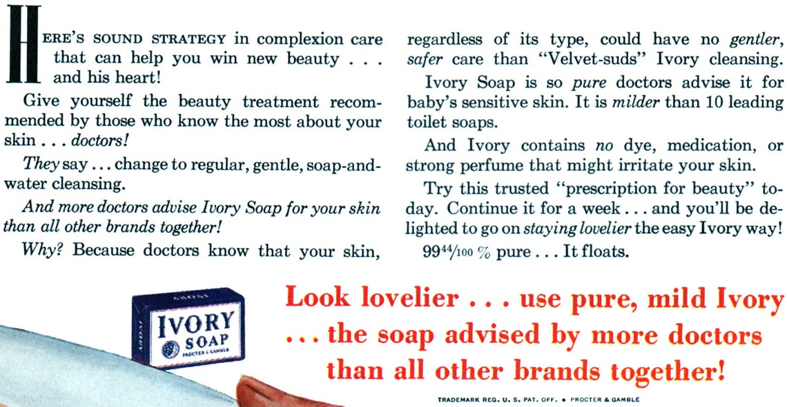PRINTABLE Retro 1943 Ivory Soap World War II Ad, U.S. Army WAAC Women's ...