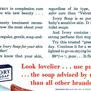 PRINTABLE Retro 1943 Ivory Soap World War II Ad, U.S. Army WAAC Women's ...