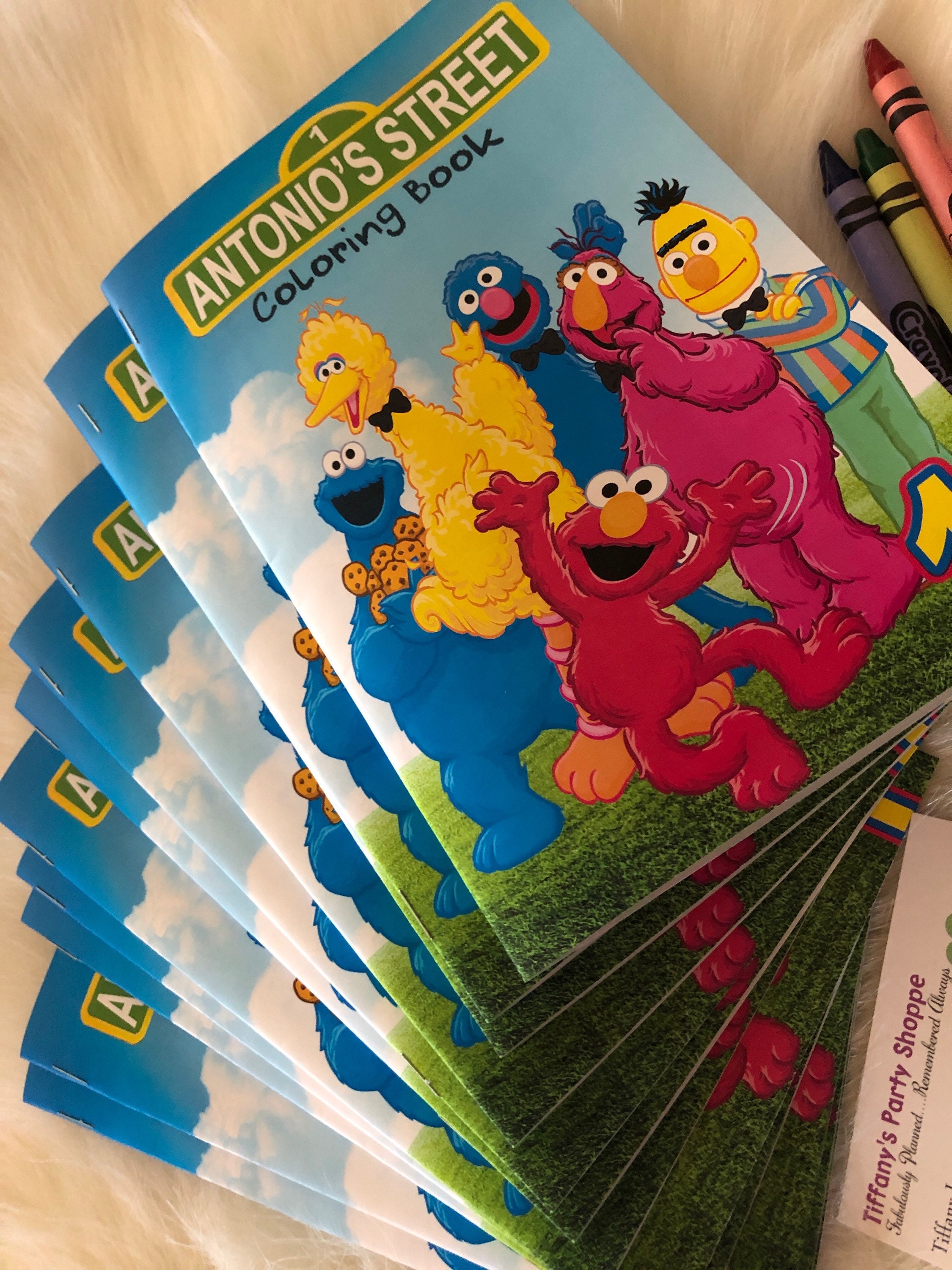 Sesame Street Coloring Book Sesame Street Party Favor Sesame | Etsy