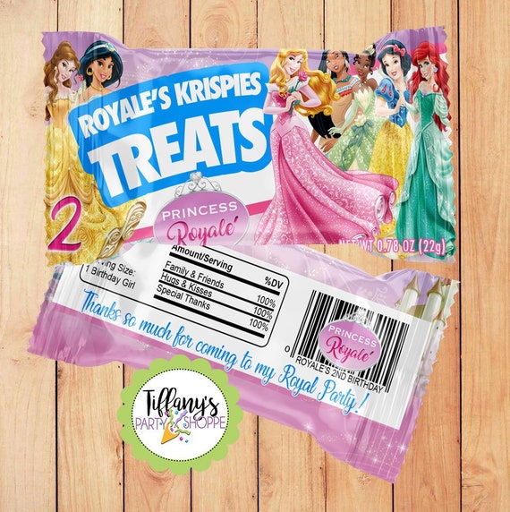 Disney Princess Rice Krispies Treat Wrapper Disney Princess Disney Princess Rice Krispies Treat Wrapper Disney Princess