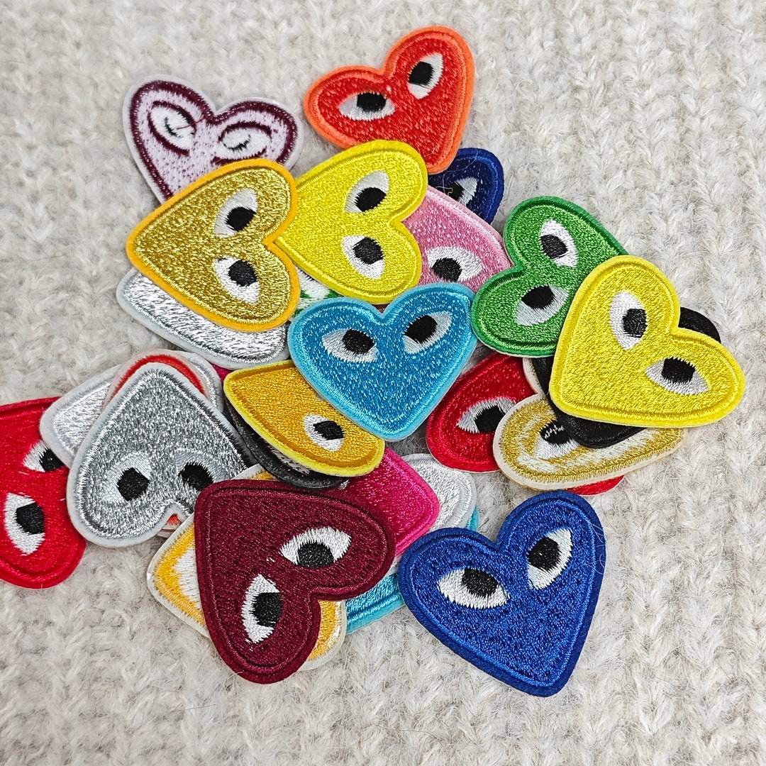 Clothes Applique,clothes Decorative Patches,love Eyes Embroidery Label ...