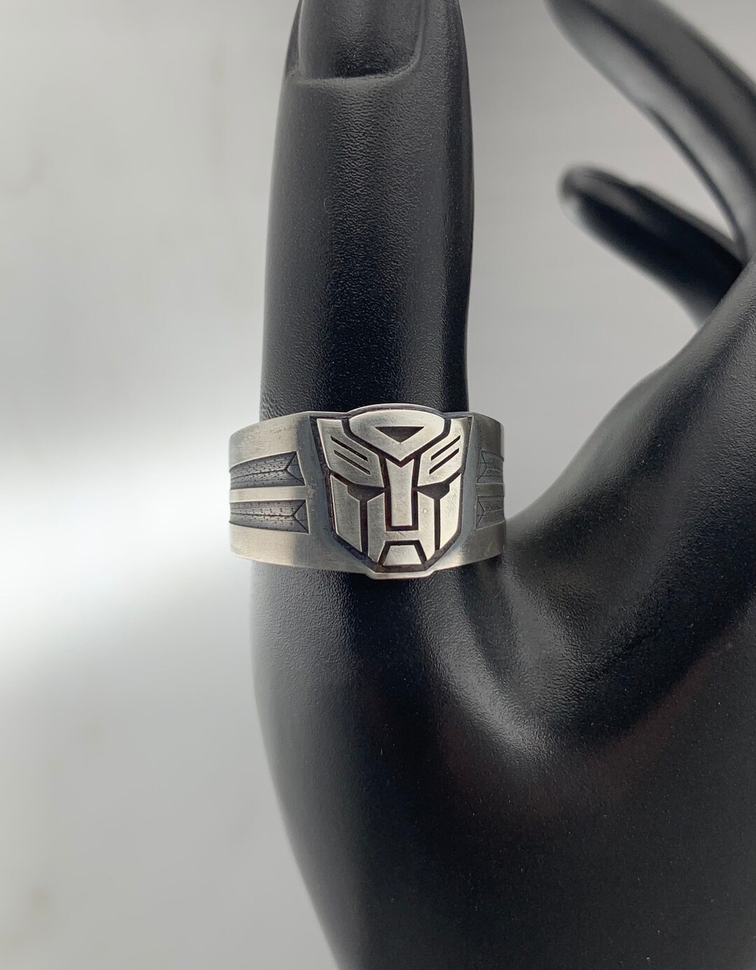Sterling Silver Autobots Ring Most Sizes Available. Please Specify Ring ...