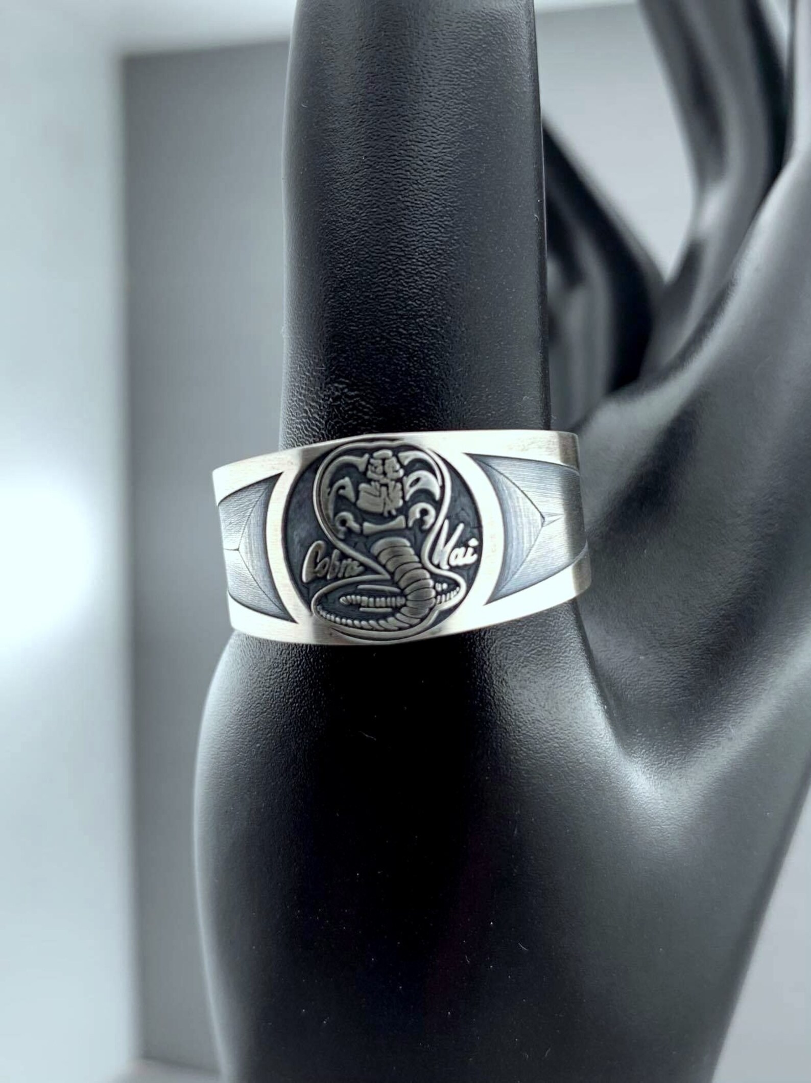 Sterling Silver Cobra Kai Ring - Etsy