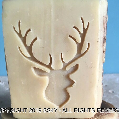 King of Stags Soap Stamp Footprint 1.53 X 2.05 - Etsy