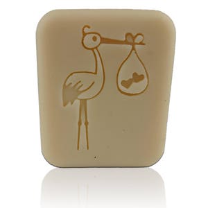 Stork 1 Baby / Stork 2 Babies - Footprint 1.42" X 2.09" (36mm X 53mm ...