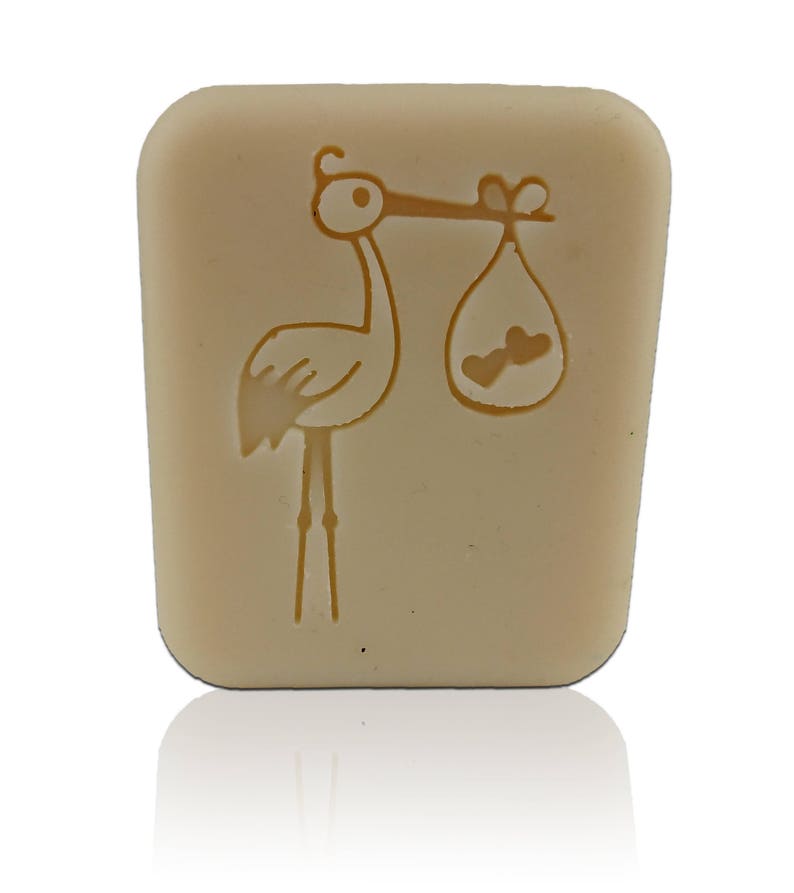 Stork 1 Baby / Stork 2 Babies - Footprint 1.42" X 2.09" (36mm X 53mm ...