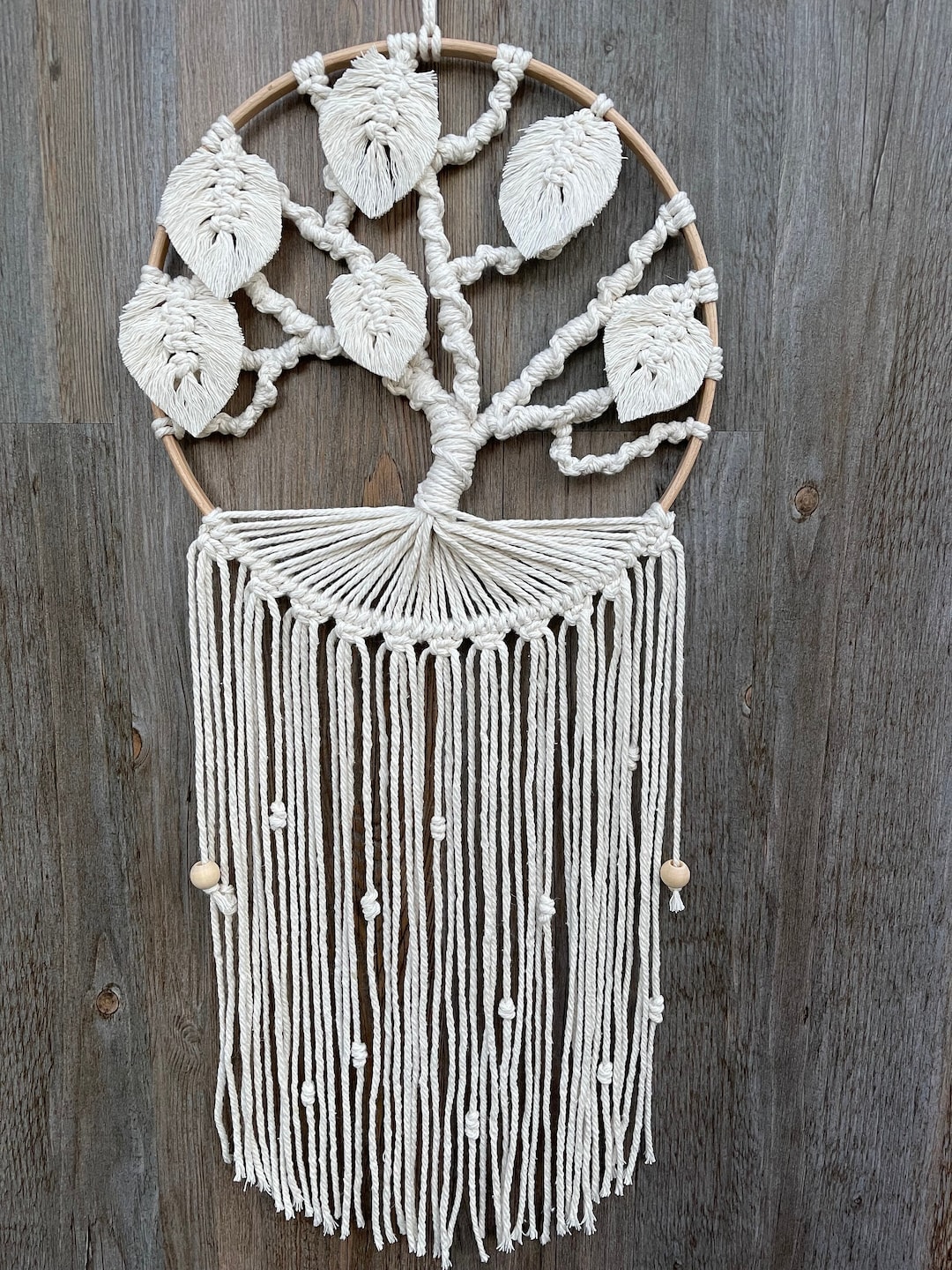 Macramé Tree of Life With Leaves - Etsy