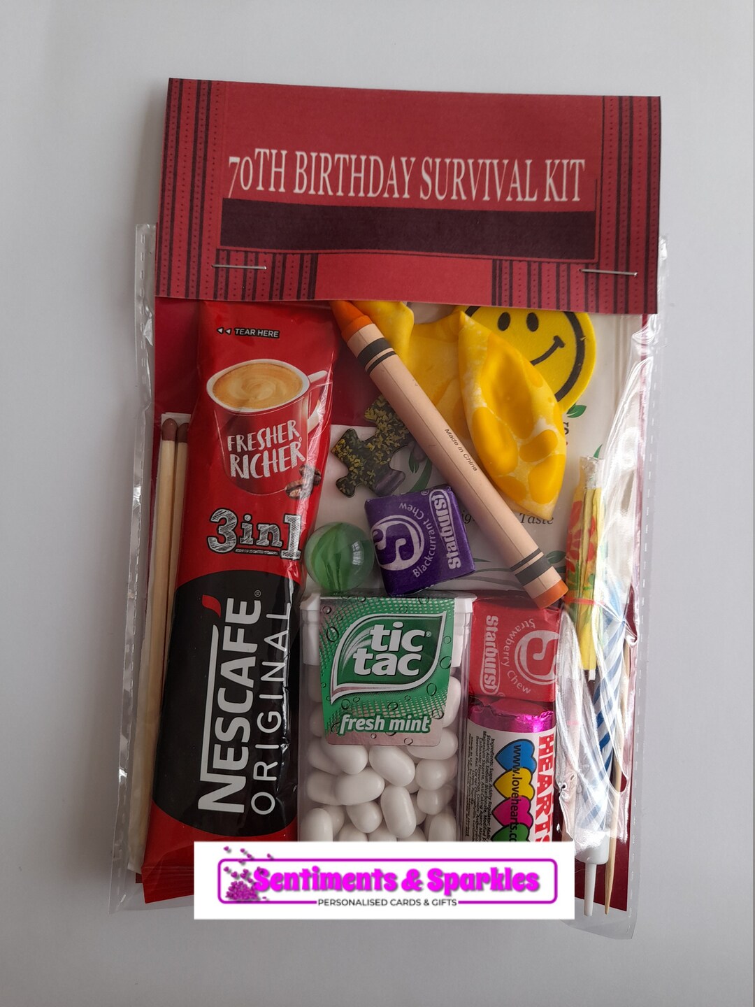 70TH BIRTHDAY SURVIVAL KIT - Etsy UK