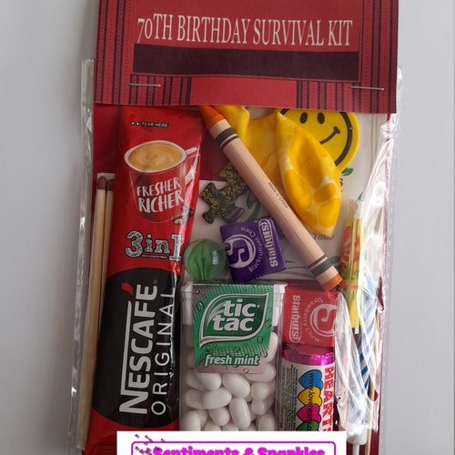 70th Birthday Survival Kit in A Can. Fun Happy Birthday Gift & - Etsy