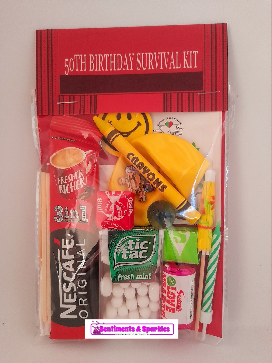 50TH BIRTHDAY SURVIVAL KIT - Etsy