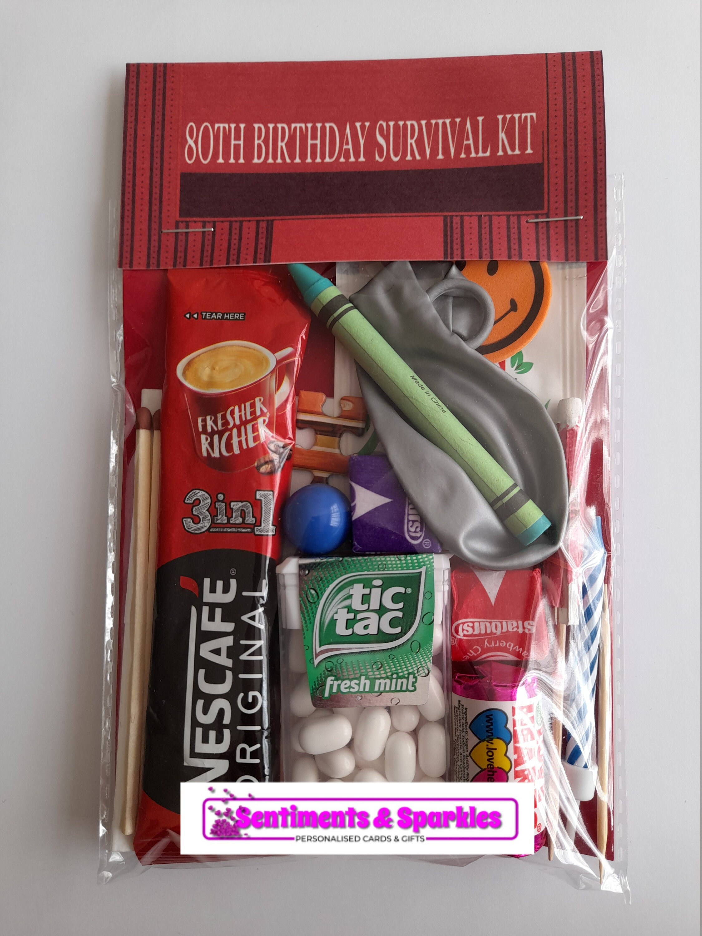 80TH BIRTHDAY SURVIVAL KIT - Etsy