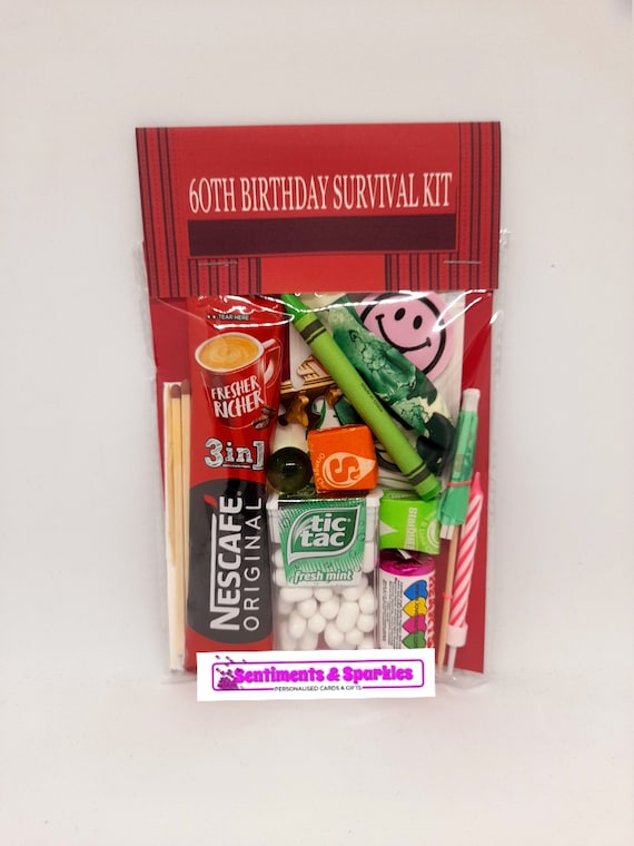60TH BIRTHDAY SURVIVAL KIT | Etsy