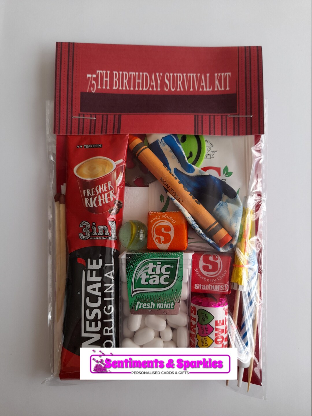 75TH BIRTHDAY SURVIVAL KIT - Etsy