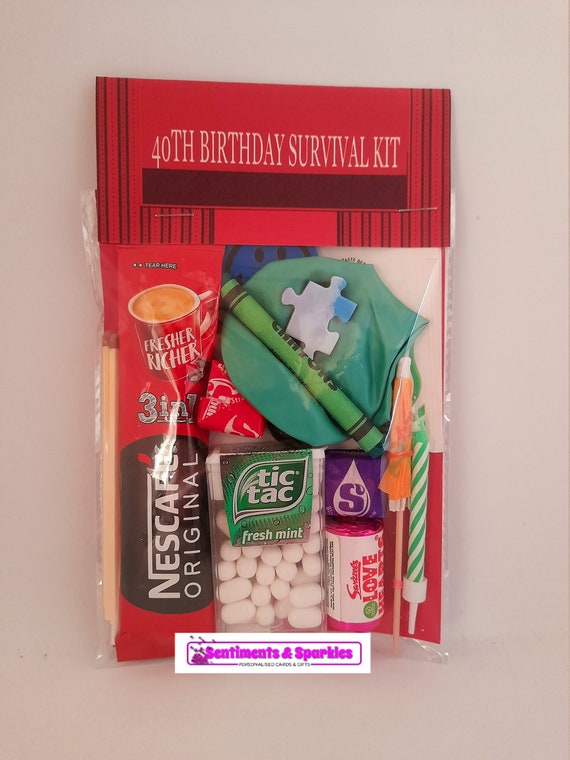 40TH BIRTHDAY SURVIVAL KIT | Etsy UK