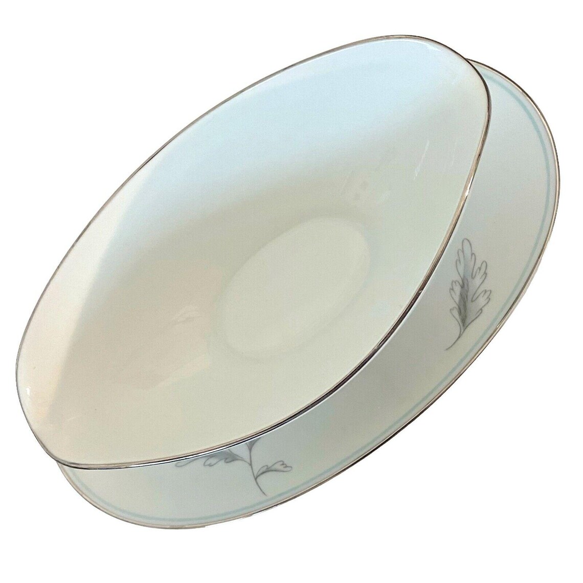 MCM Noritake China Corliss 5765 Foliage Gravy Boat White Platinum Trim ... MCM Noritake China Corliss 5765 Foliage Gravy Boat White Platinum Trim ...