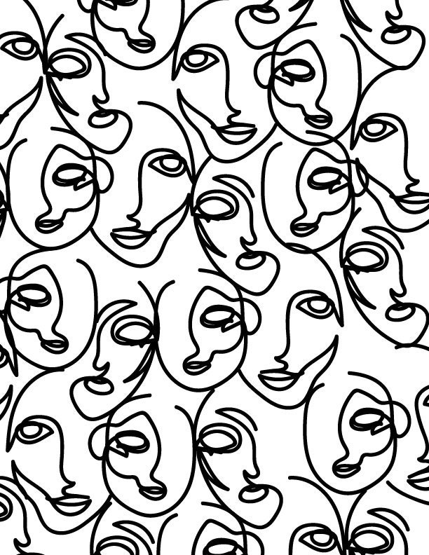 Many Faces Art Print - Etsy
