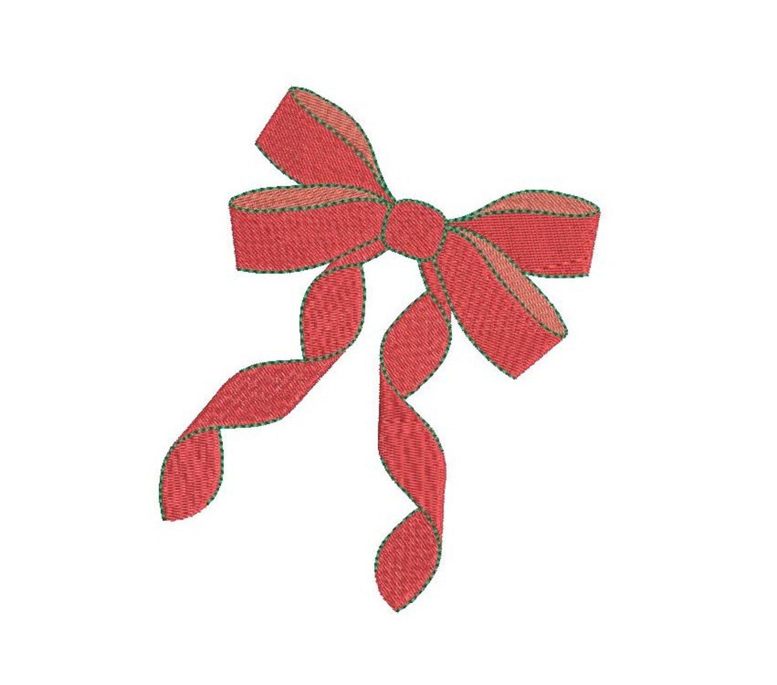 Mini Bow Embroidery Design Christmas Bows Fill Stitch Bow - Etsy