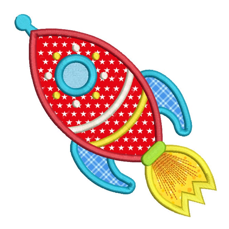 Rocket Applique - Etsy